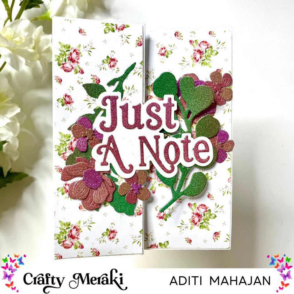 Z fold surprise element card with Sparkle Spectrum Glitter Paper