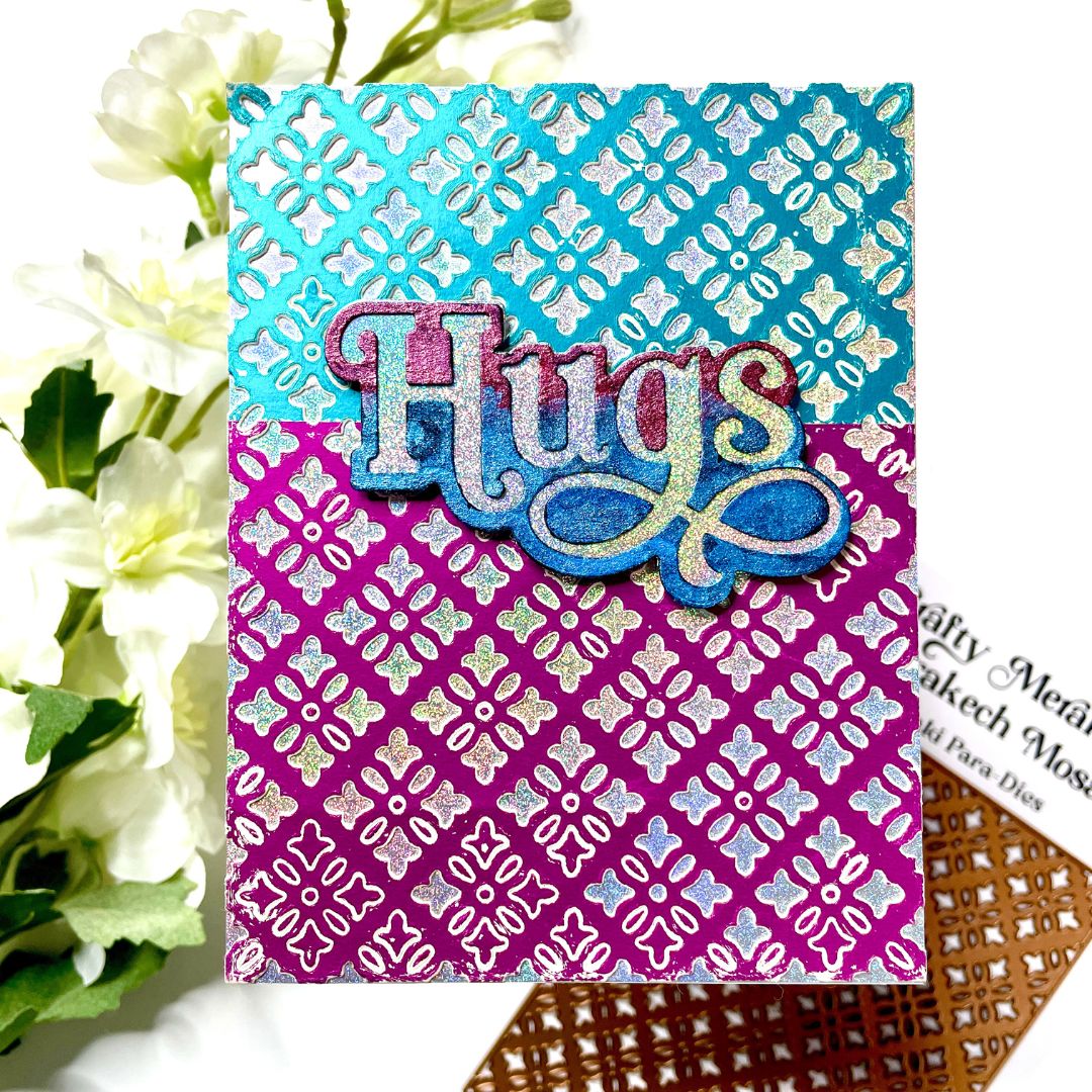 Faux Foiling with New Release Marrakech Mosaic Die