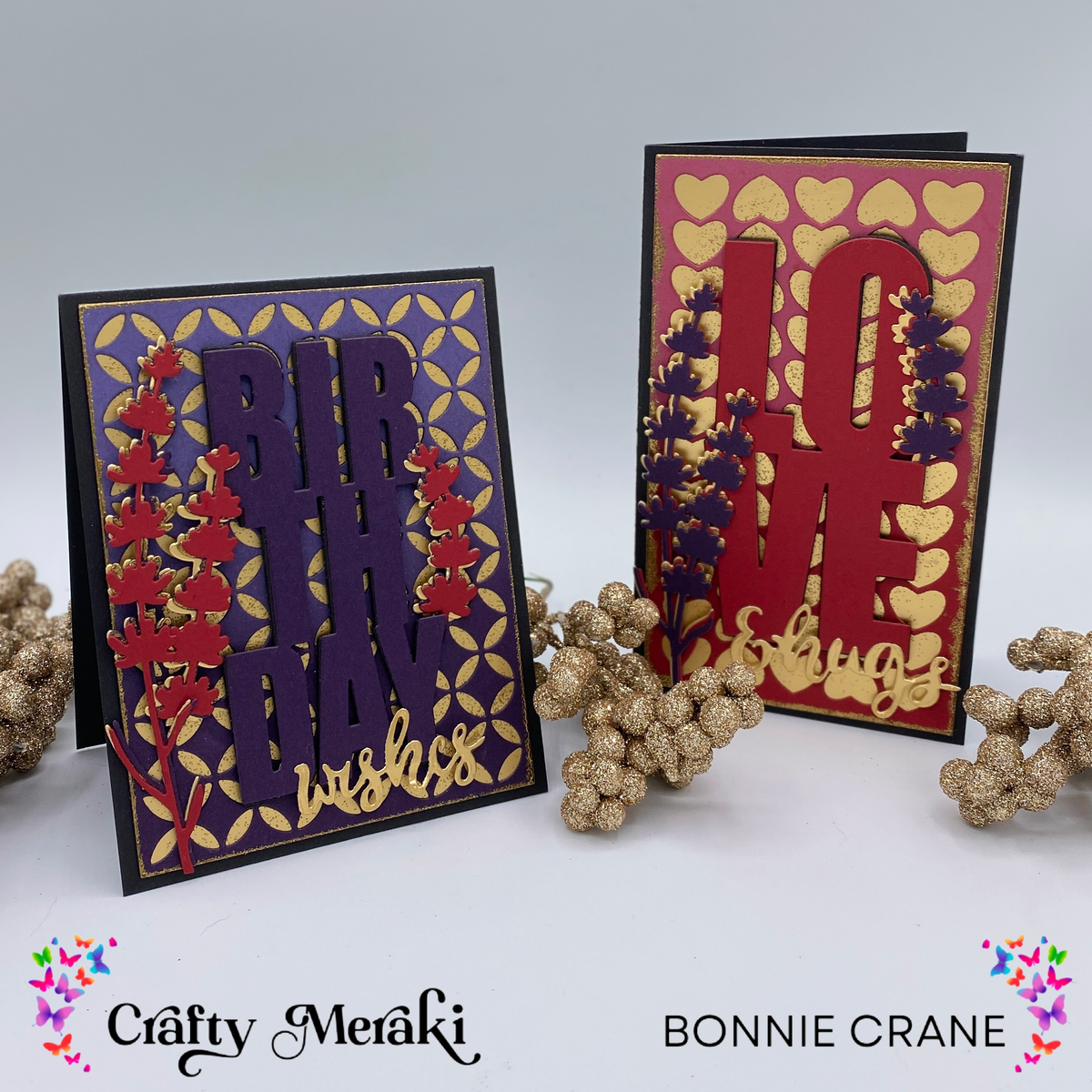 Adding Pretty Details to Quick & Easy Backgrounds using Cover Dies