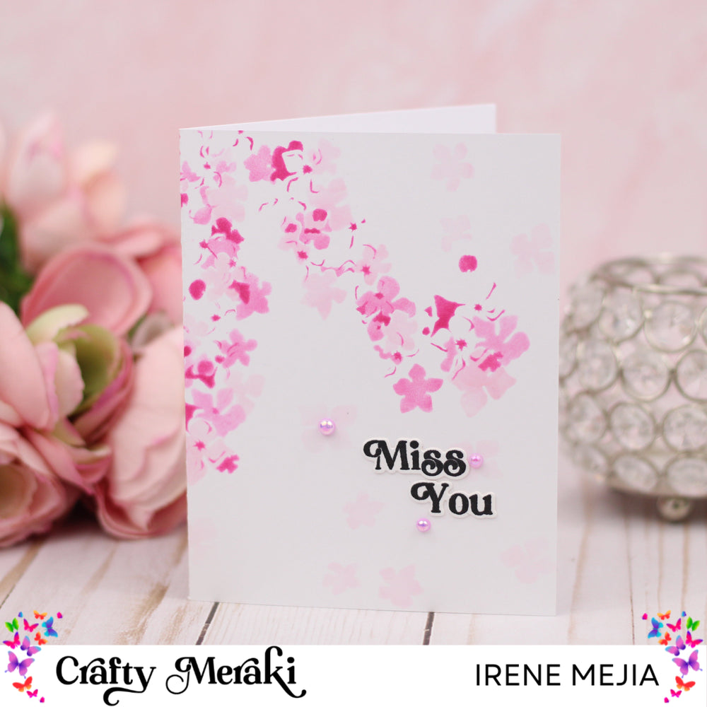 Happy Friday, Friends! Irene here with a stenciled floral wrap-around ...