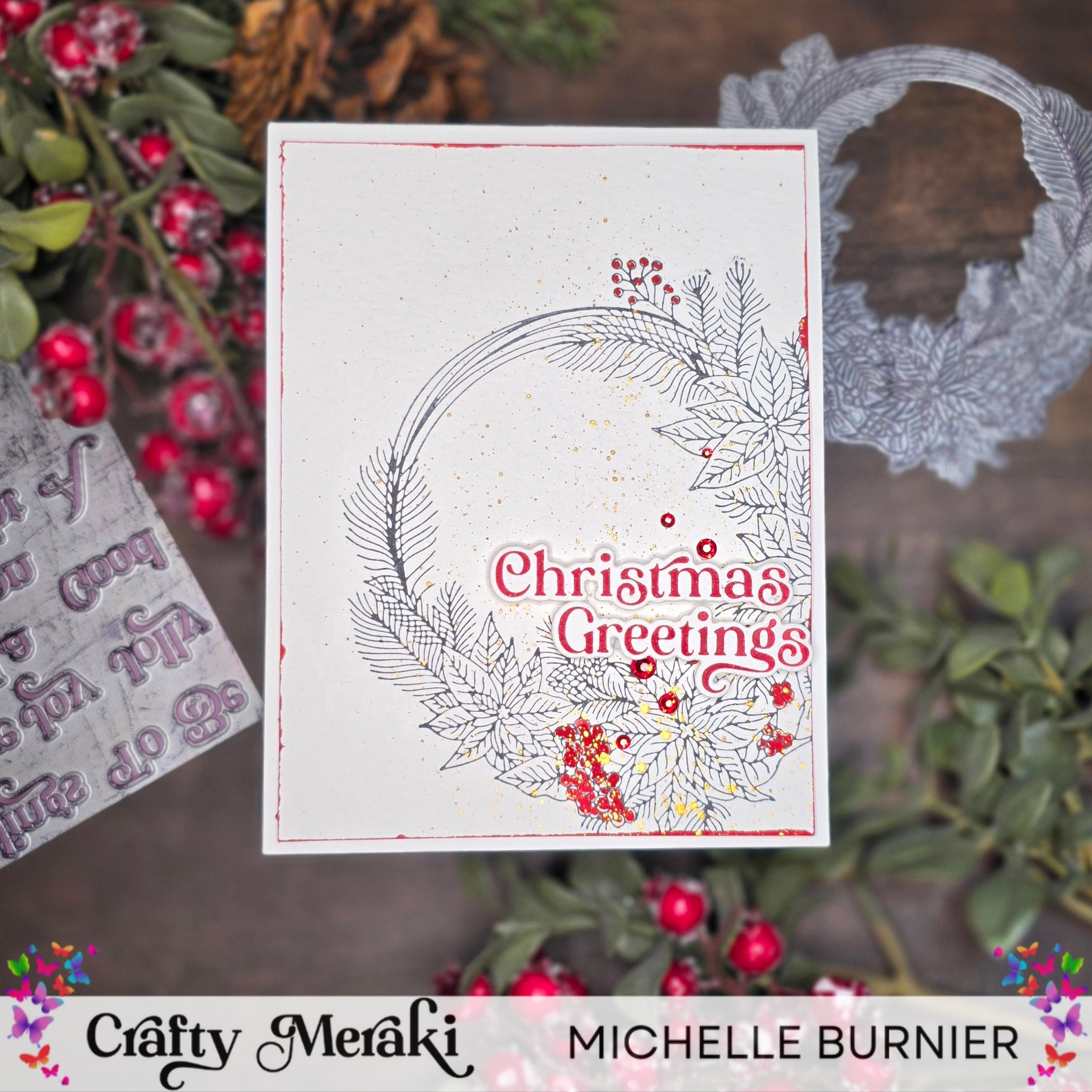 Crafty Meraki Stella Wreath Press-Tacular Plate