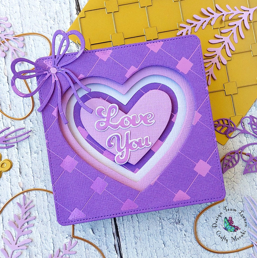 Crafty Meraki Affluent Heart Coordinating Layering Die Set