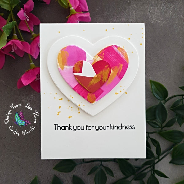Crafty Meraki Affluent Heart Coordinating Layering Die Set