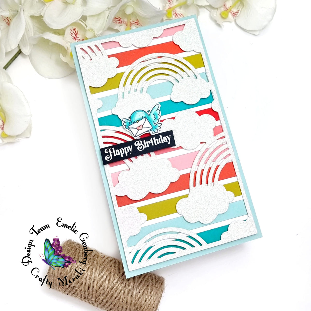 Crafty Meraki Over The Rainbow Mini Slimline Para-Dies