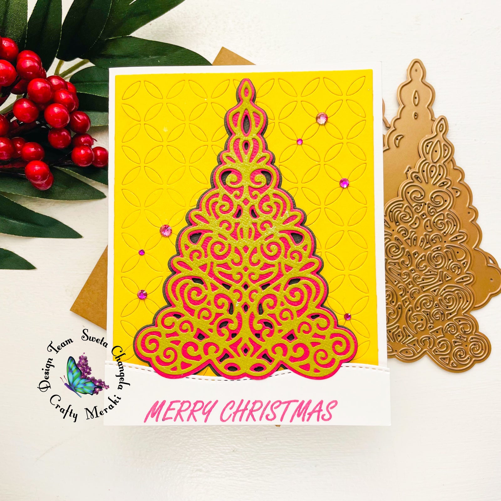 Crafty Meraki Yule Wonder Layering Tree die