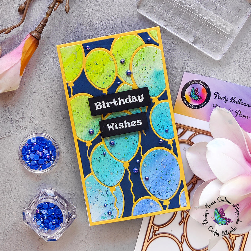 Crafty Meraki Party Balloons Mini Slimline Para-Dies