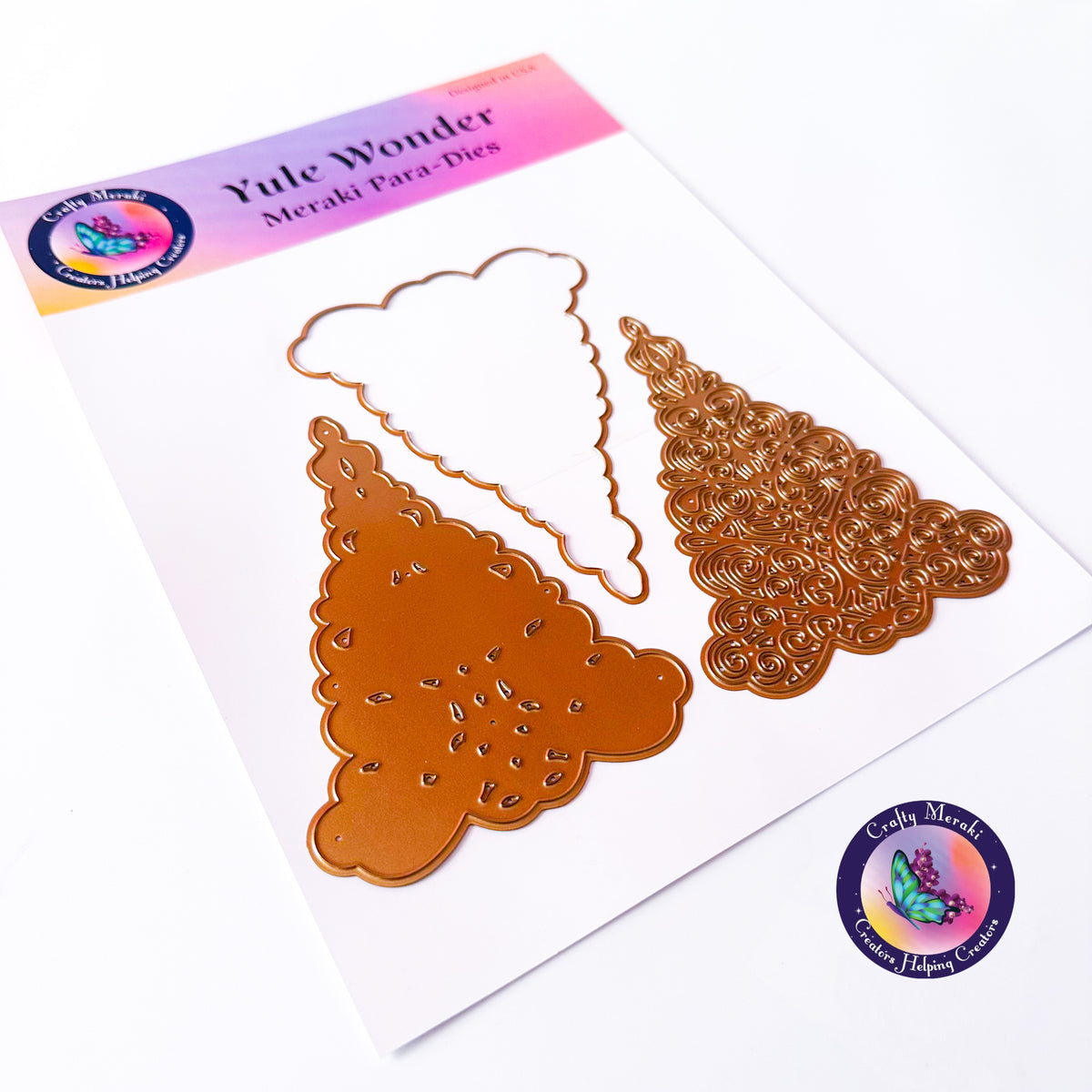 Crafty Meraki Yule Wonder Layering Tree die